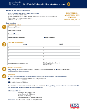Fillable Online Healthy Start Training Registration Form Fax Email ...