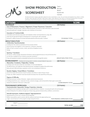 Fillable Online SHOW PRODUCTION Fax Email Print - pdfFiller