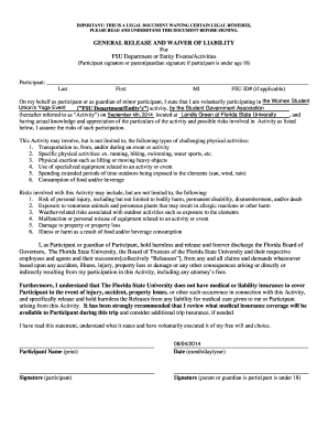 Fillable Online (Participant signature or parent/guardian signature if ...