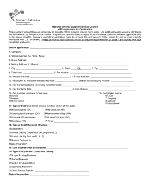 Fillable Online scmsdc MBE New Application (Manual) - Copy.docx Fax ...