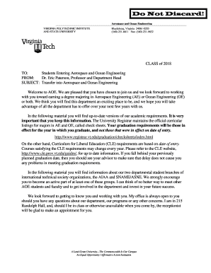 Fillable Online aoe vt AOE Info-Packet-for-class-of-2018docx - aoe vt ...