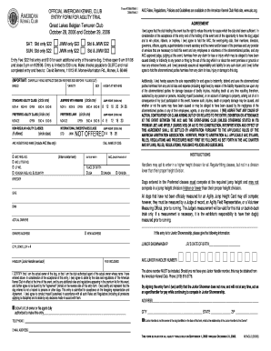 Fillable Online rdolson OFFICIAL AMERICAN KENNEL CLUB ENTRY FORM FOR ...