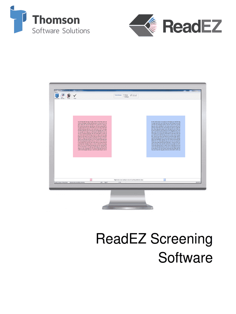 Fillable Online ReadEZ Manual - Thomson Software Solutions Fax Email Print - pdfFiller