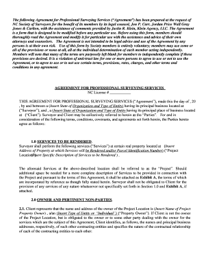 Fillable Online Sample Surveying Contract Fax Email Print - pdfFiller