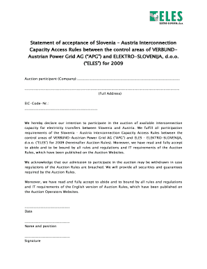 Fillable Online Statement of acceptance Fax Email Print - pdfFiller