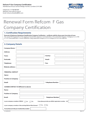 Fillable Online Renew by downloading an application form - Refcom Fax ...