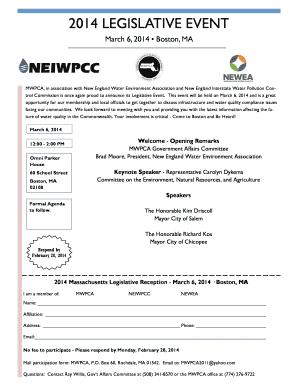 Fillable Online mwpca MWPCA, in association with New England Water ...