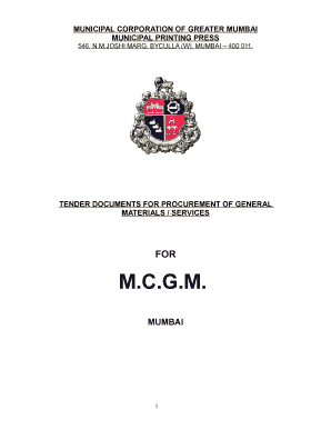 Fillable Online FOR MCGM - Mumbai Fax Email Print - pdfFiller