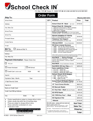 Fillable Online School Check IN Fax Email Print - pdfFiller