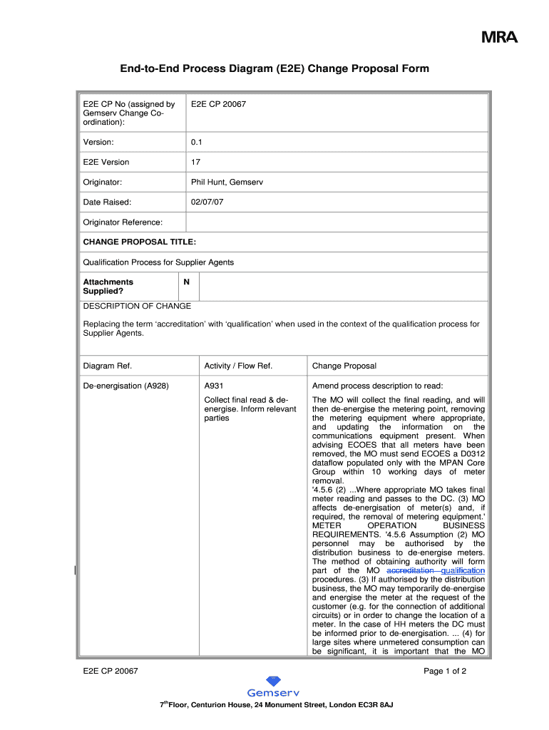 Fillable Online E2E CP 20067 Fax Email Print - pdfFiller