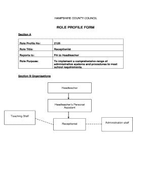 Fillable Online ROLE PROFILE FORM - Schooljobsearch Fax Email Print ...