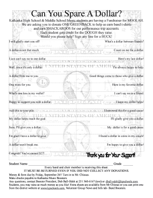 Fillable Online Can You Spare A Dollar Fax Email Print - pdfFiller