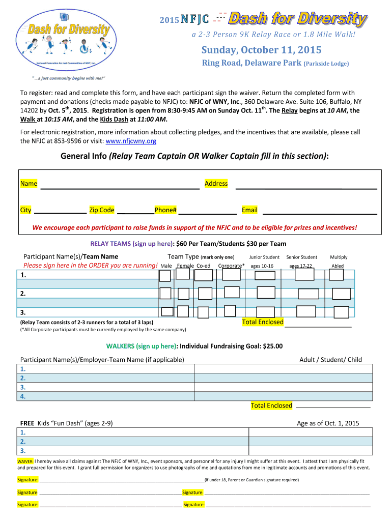 Fillable Online Ring Road Delaware Park Parkside Lodge Fax Email Print ...