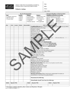 Fillable Online hfhs-formslibrary PATIENT EDUCATION DOCUMENTATION MRN ...