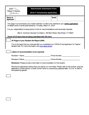 Fillable Online Attachments Submission Form Fax Email Print - pdfFiller