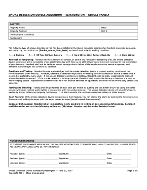 Fillable Online SMOKE ALARM ADDENDUM - bMoco-inccomb Fax Email Print ...
