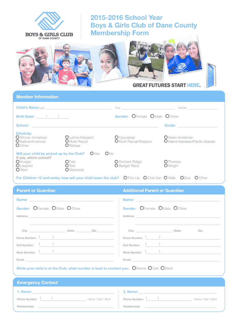 Fillable Online bgcdc 20152016 School Year 6 Boys & Fax Email Print ...