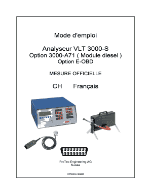 Fillable Online legnet metas Mode demploi Analyseur VLT 3000-S ...