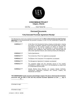 Fillable Online Disclosed Documents Fully Executed Purchase Agreement ...