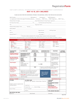 Fillable Online ism 96th Annual International Supply Management ...