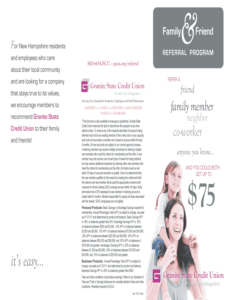 Fillable Online Referral Program Brochure Fax Email Print - pdfFiller