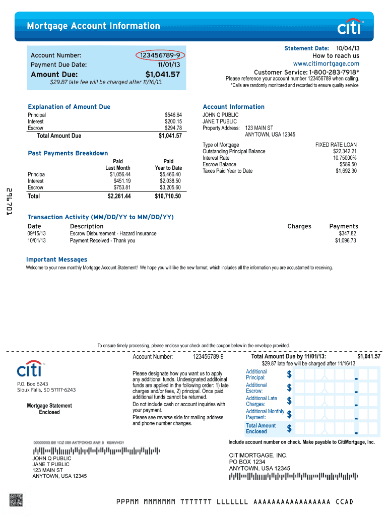 Citibank Statement Pdf Fill Online Printable Fillable Blank