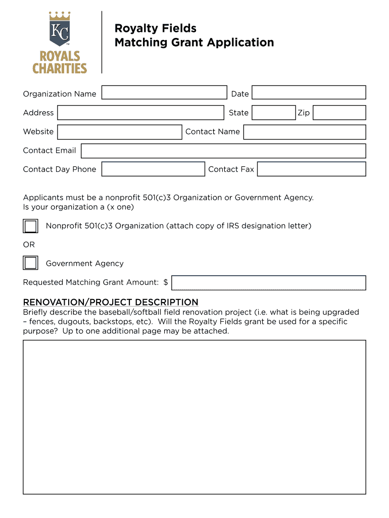 Matching Grant Application: Fill out & sign online | DocHub