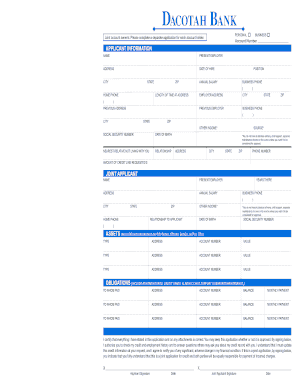 Fillable Online Joint account owners: Please complete a separate application for each account ...