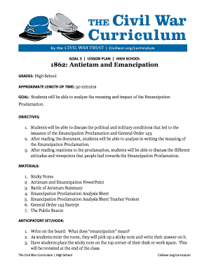 Fillable Online telegraph civilwar GOAL 3 LESSON PLAN HIGH SCHOOL ...