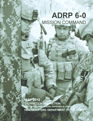 Fillable Online Army Doctrine Reference Publication Fax Email Print ...