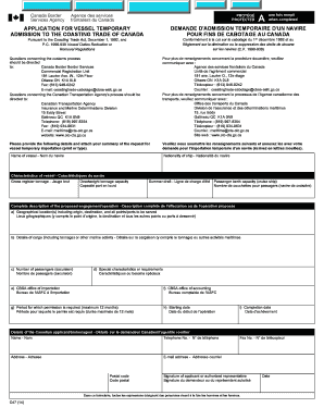 Fillable Online cbsa-asfc gc Formulaire ASFC C47 - Agence des services ...