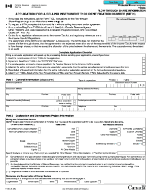 Fillable Online cra-arc gc FLOW-THROUGH SHARE INFORMATION - cra-arc gc ...