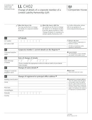 LL CH02 - Companies House - Fill and Sign Printable Template Online