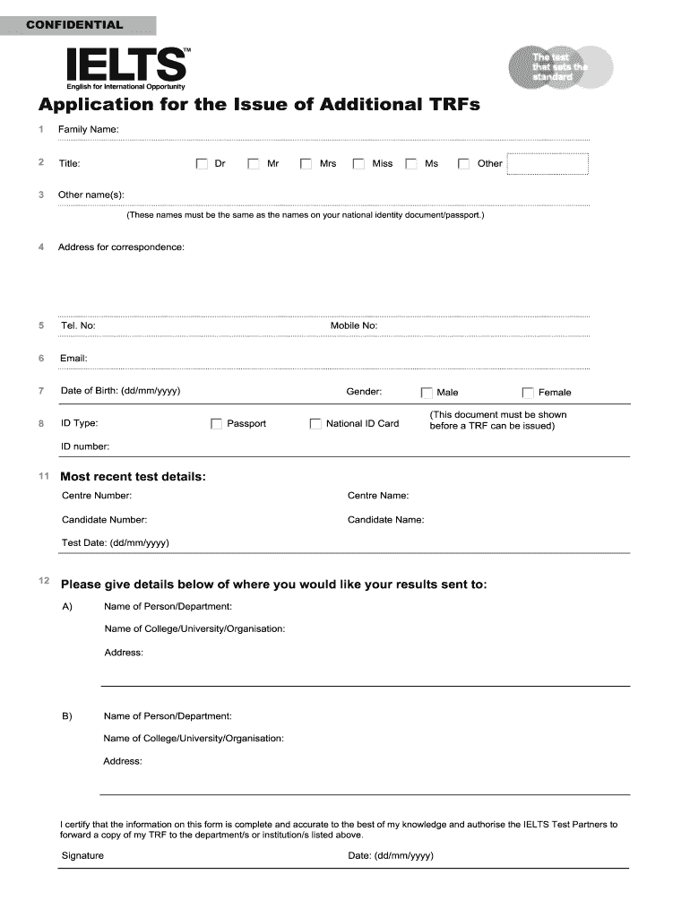 Sample Ielts Result Sheet