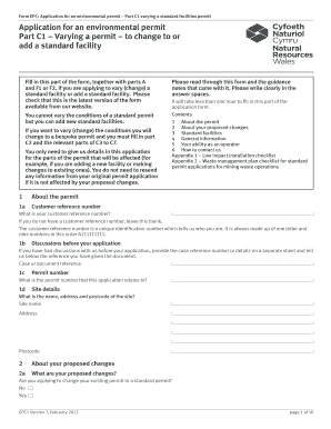 Fillable Online Form EPC: Application for an environmental permit Fax ...