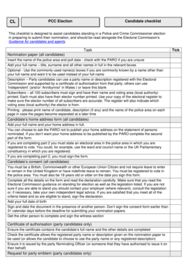 Fillable Online PCC-Nomination-pack-incl-election-agent-notification ...
