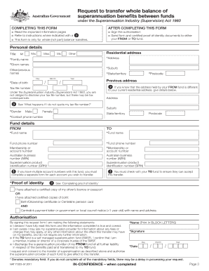 Fillable Online ato gov Completing the request to transfer whole ...