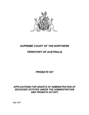 Fillable Online nt gov Supreme court of the northern territory of ...