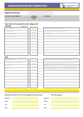 Fillable Online General circular - SuperGold card service variation ...