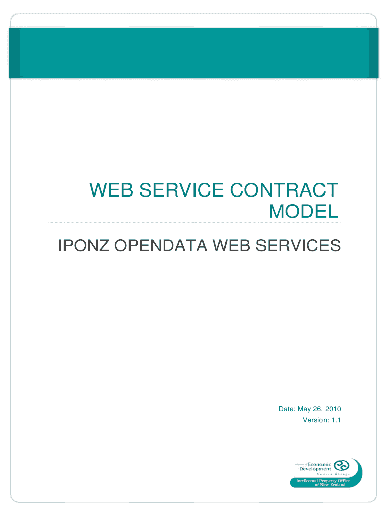 Fillable Online IPONZ OPENDATA WEB SERVICES Fax Email Print - pdfFiller