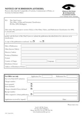 Fillable Online censorship govt Application form (82kb) - Office of ...