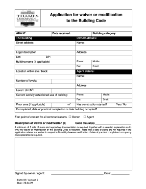 Fillable Online tcdc govt Form 05 Application for waiver or ...