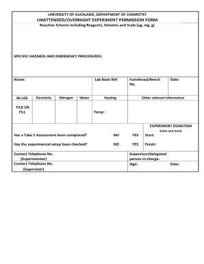 Fillable Online Overnight Form to be printed in yellow and laminated ...