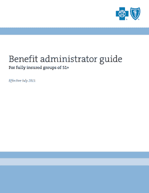 Fillable Online Benefit administrator guide For fully insured groups of ...