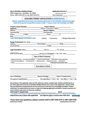 Commercial Building Permit Application - City Of Ketchikan - Fill and Sign Printable Template Online