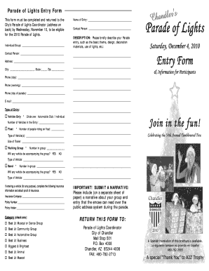Fillable Online chandleraz Parade of lights entry form - web.qxp - City ...
