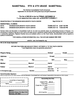 BASKETBALL - Fill and Sign Printable Template Online