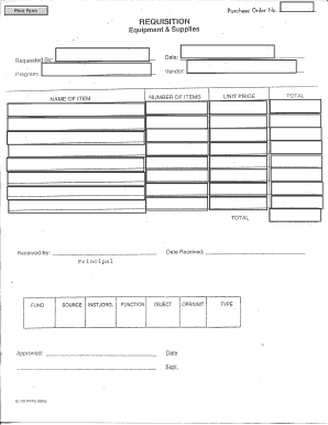 Requisition Form - JUNCTION CITY SCHOOLS - Fill and Sign Printable ...
