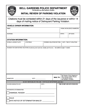 Fillable Online Form - Initial_Review-Parking_Violation v2.1.pdf - City ...