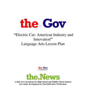 Fillable Online pbs Electric Car: American Industry and Innovation ...